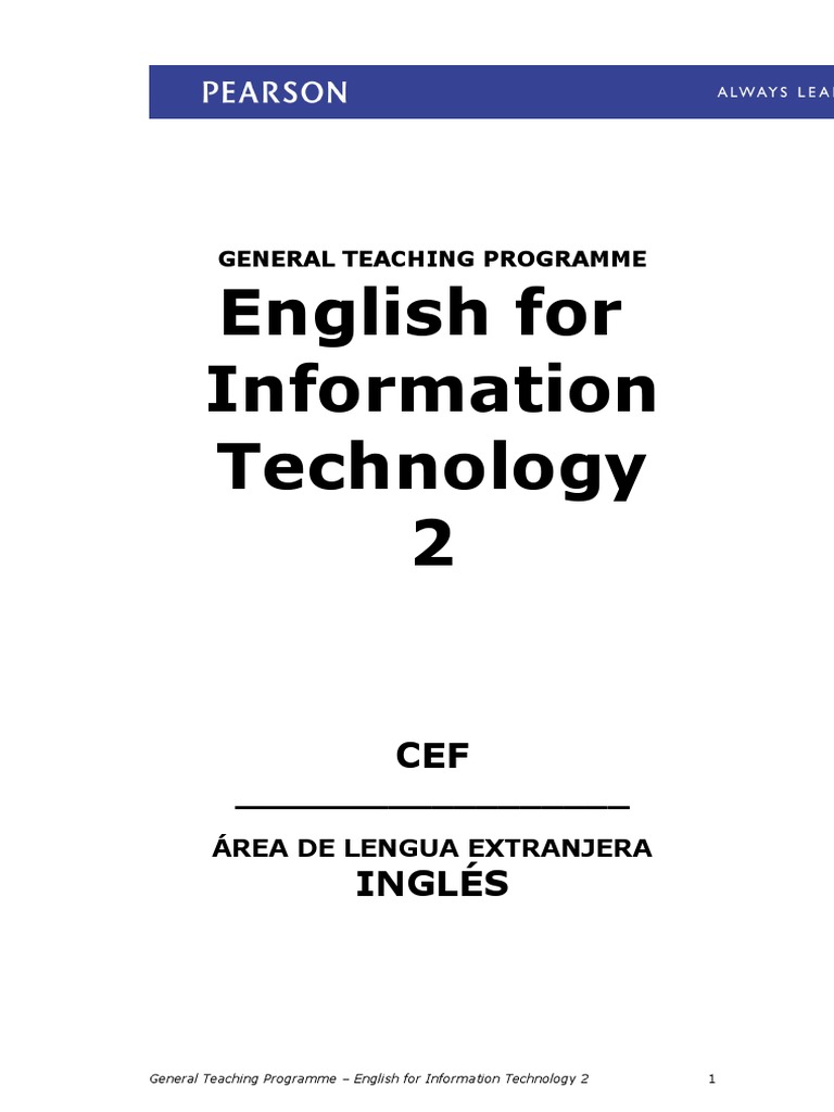 Englis For Information Technology Level 2 | PDF | Educational ...