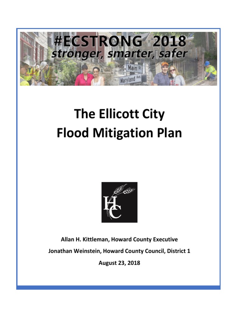 The Ellicott City Flood Mitigation Plan | PDF | Flood | Emergency ...