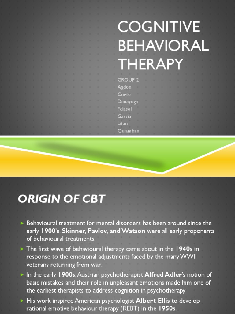 An Introduction to Cognitive Behavioral Therapy: Core Concepts ...