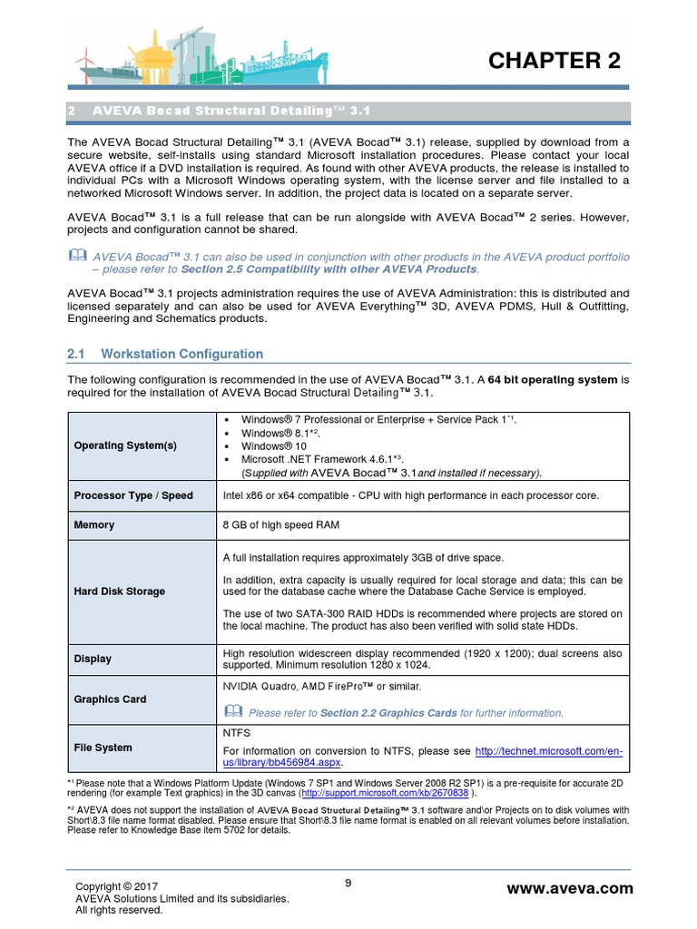 Extracted Pages From AVEVA Bocad Structural Detailing™ 3.1 | PDF | Operating System | 64 Bit ...