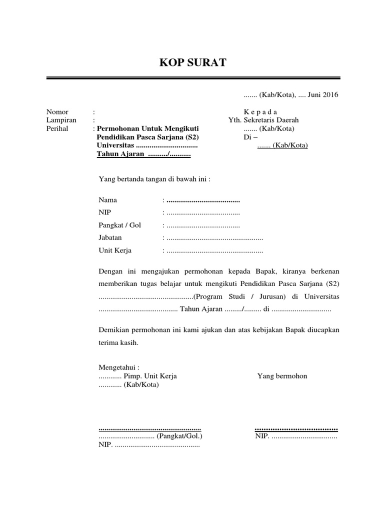 Contoh Surat Pernyataan Melaksanakan Tugas (SPMT) PNSD | PDF