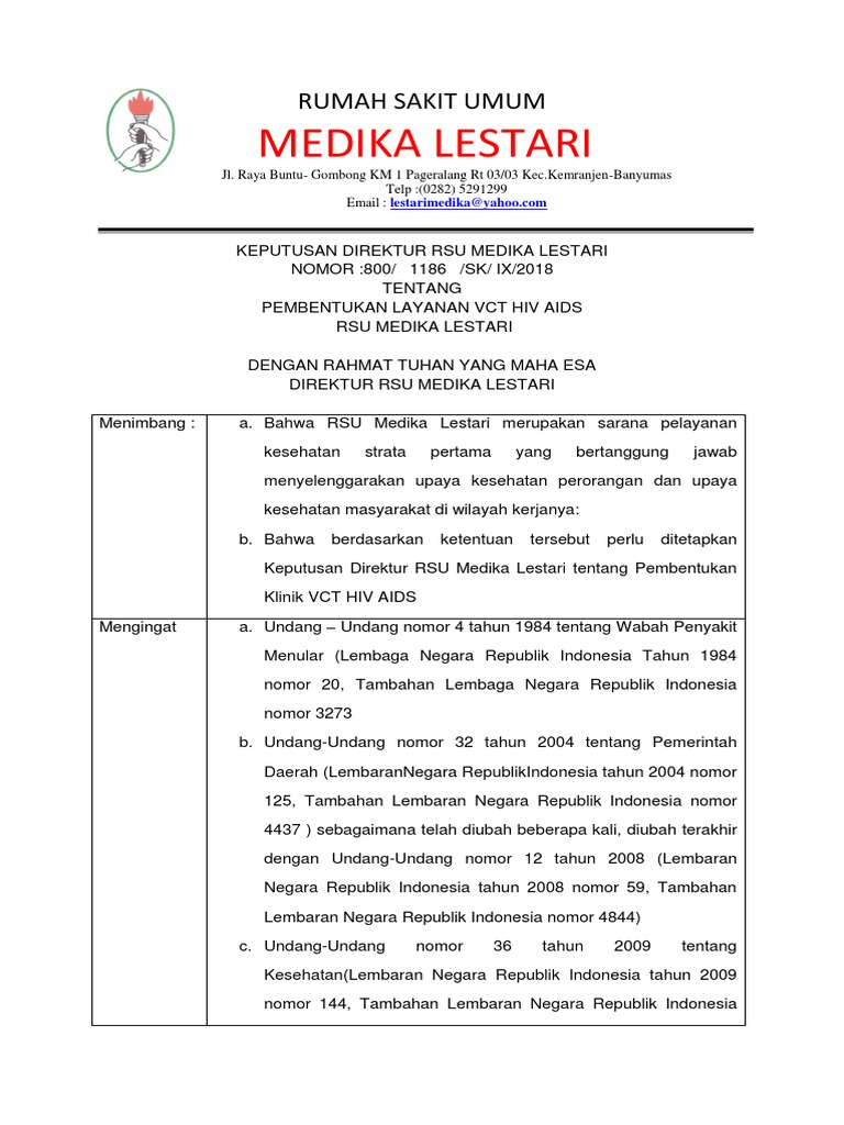 Contoh SK Layanan VCT | PDF | Pengembangan Diri