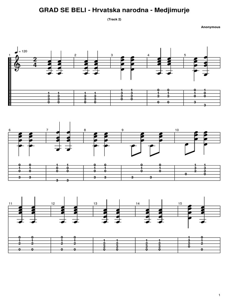 Beli Grad - Hrvatska Narodna Muzika | PDF