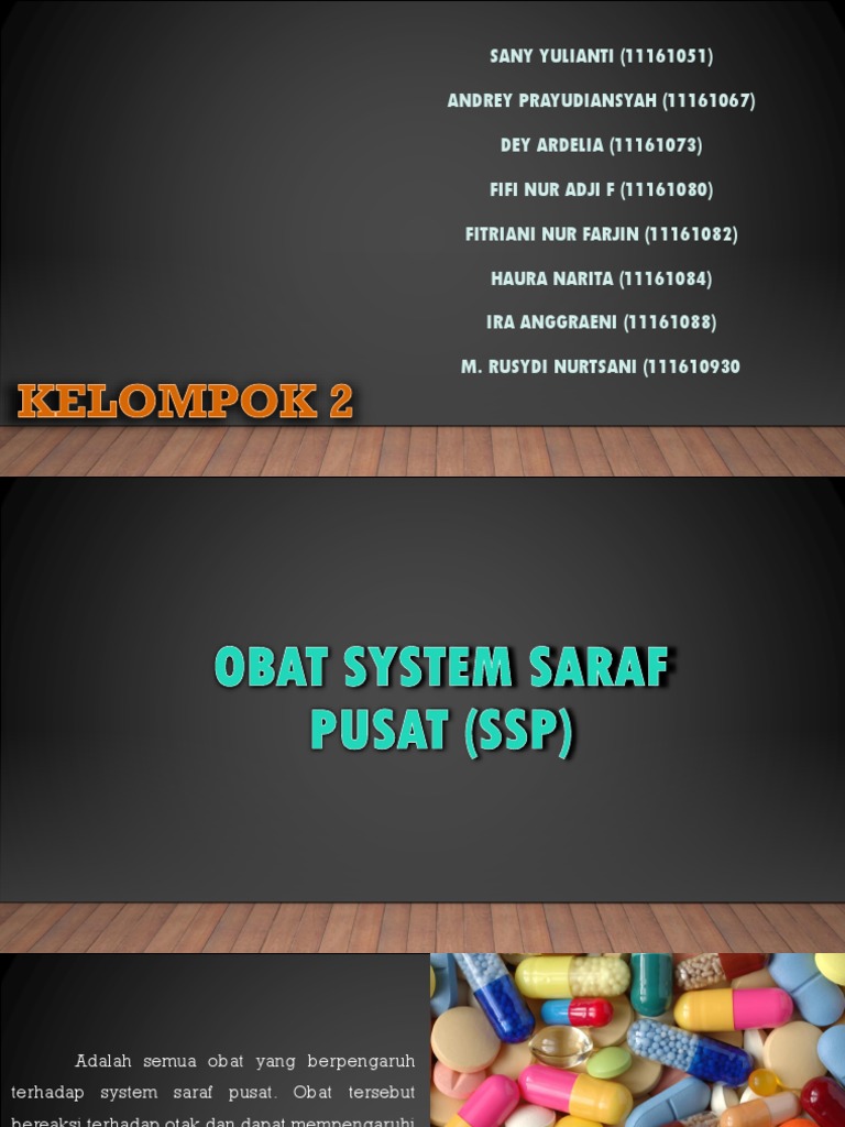 Obat Sistem Saraf Pusat | PDF