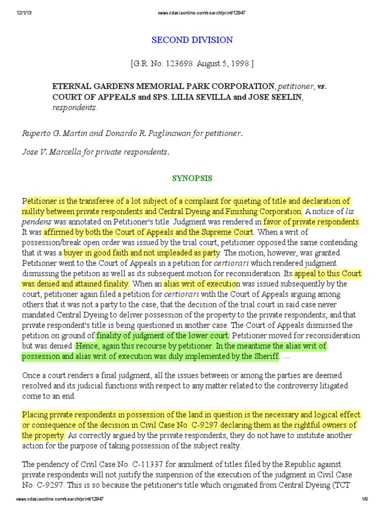 Adarne vs. Aldaba | PDF | Lawsuit | Judgment (Law)