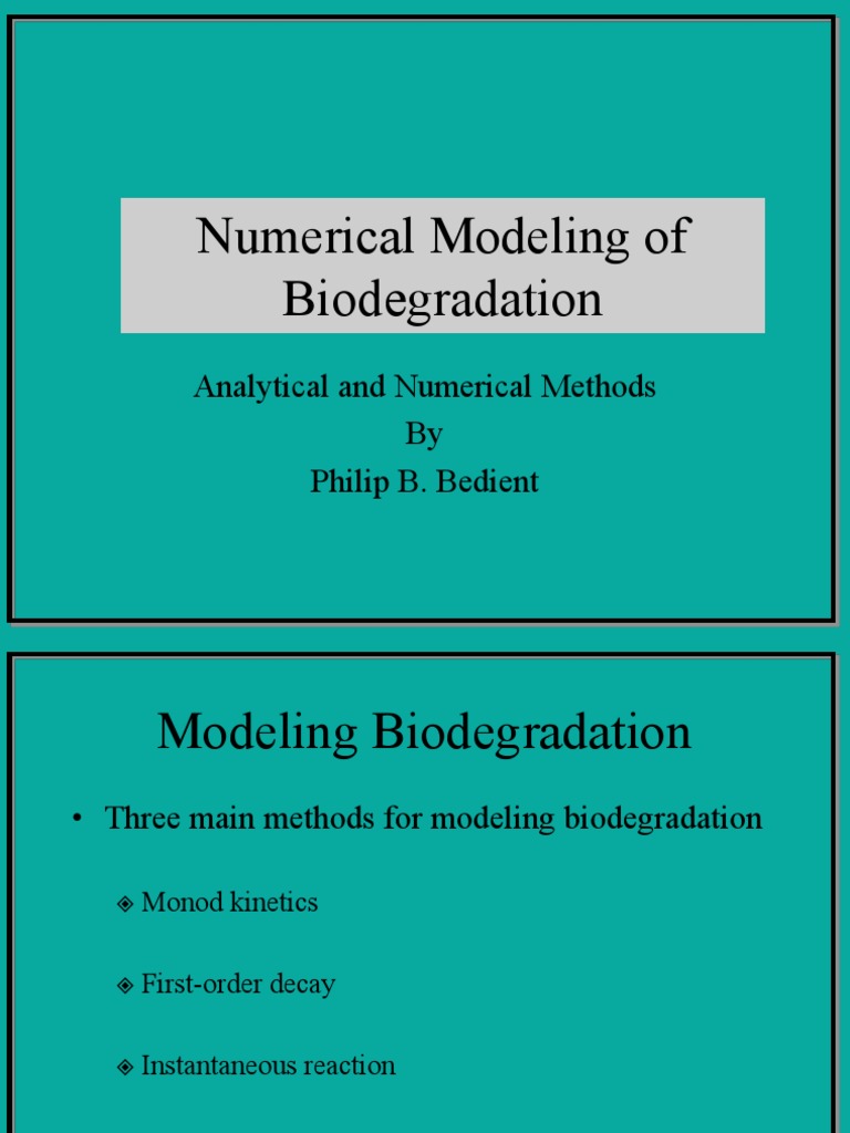 10 BIodegradation Models | PDF | Physical Sciences | Chemistry