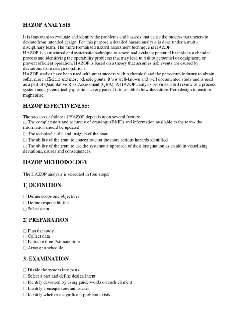 Hazop Analysis PDF | PDF | Cognition | Science