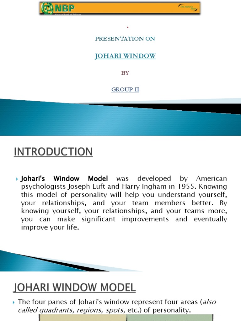 Johari Window | PDF | Self Awareness | Applied Psychology