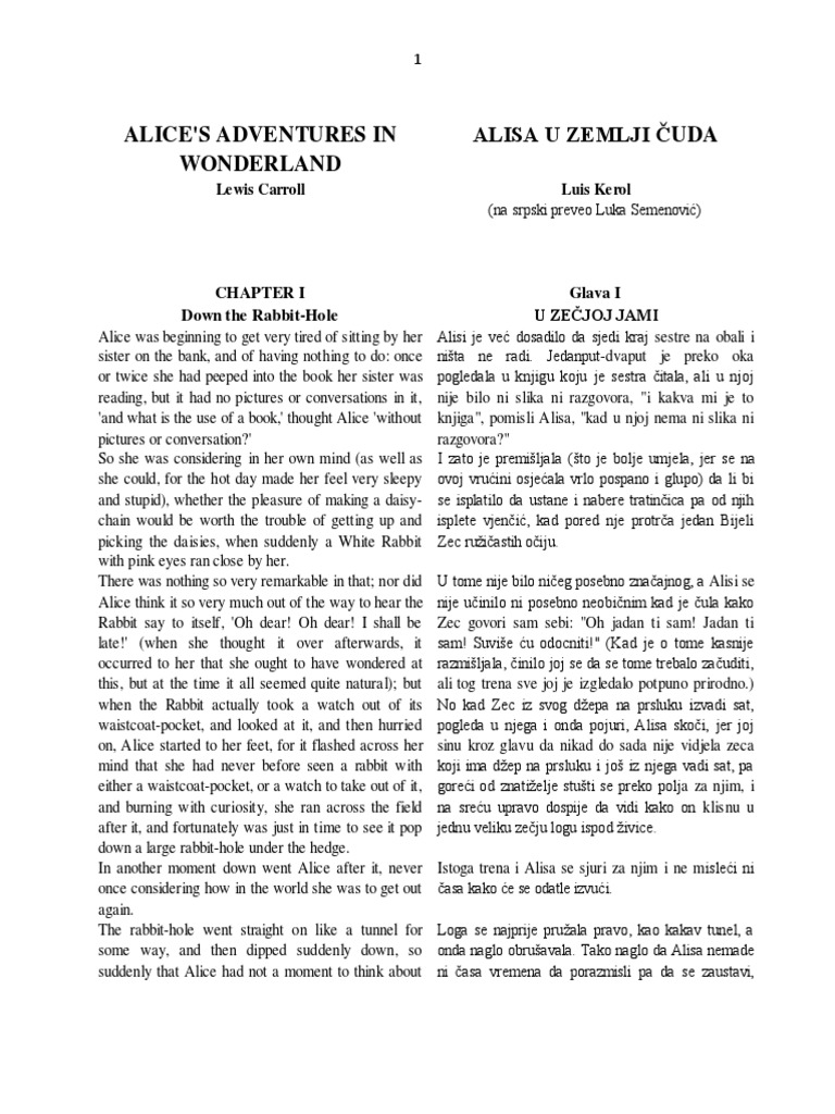 Alisa U Zemlji Cuda | PDF