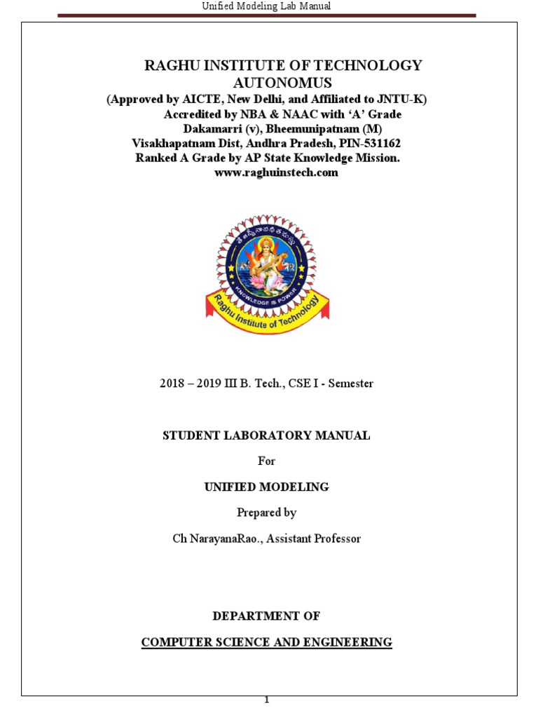 UML Student Lab Manual | PDF | Use Case | Unified Modeling Language