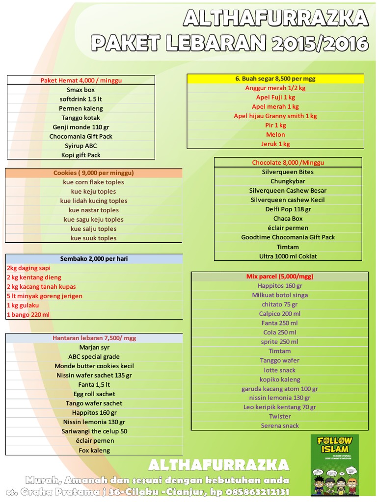 Paket Lebaran 2016A | PDF