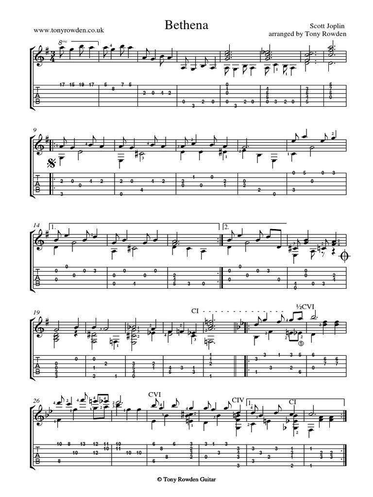 Bethena | PDF | Bethena | Classical Compositions