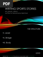 Sports Writing Sample | PDF | Student Sport | Sports