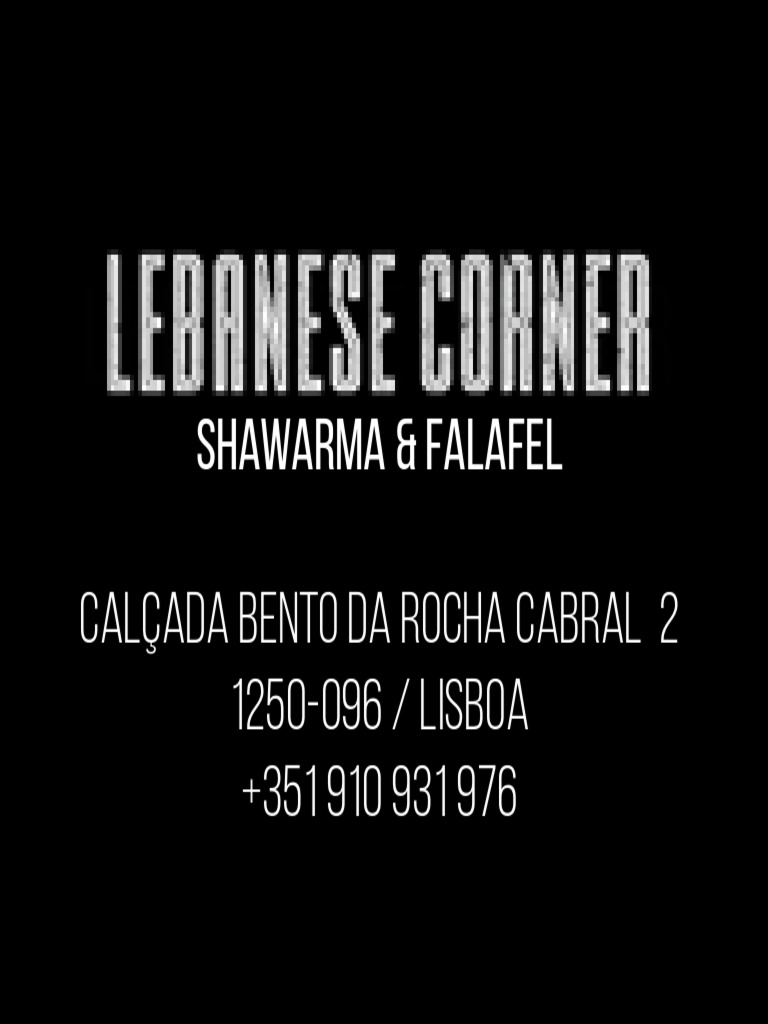 Lebanese Corner - Visit Card | PDF