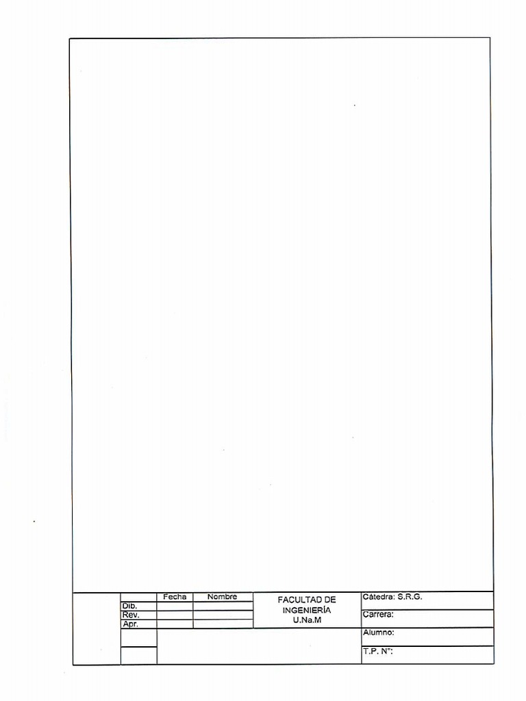 Hoja A4 Con Rótulo | PDF