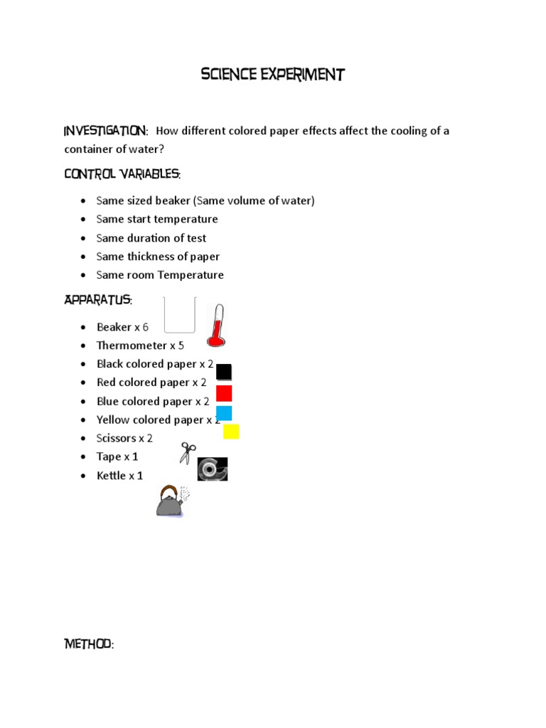 Student Science Experiment Guide | PDF