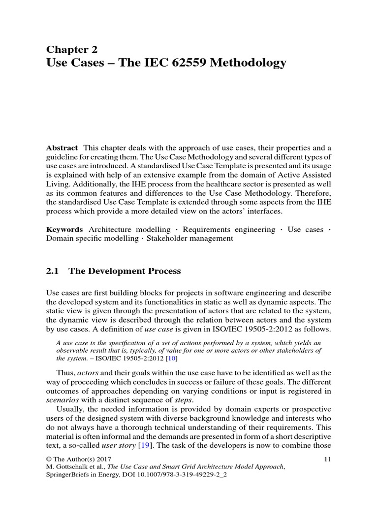 Use Cases - The IEC 62559 Methodology PDF | PDF | Use Case | Top Down And Bottom Up Design