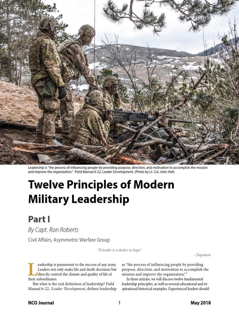 12 Principles of Modern Military Leadership | PDF | George S. Patton ...