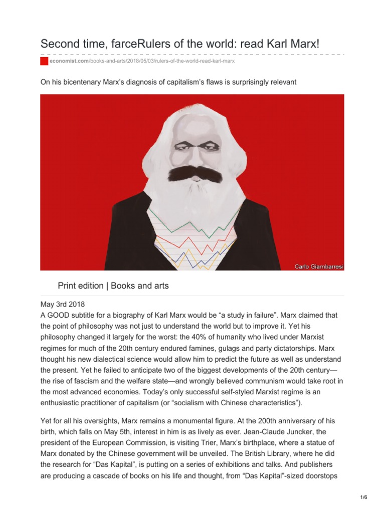 Karl Marx's Diagnosis of Capitalism's Flaws Remains Surprisingly ...