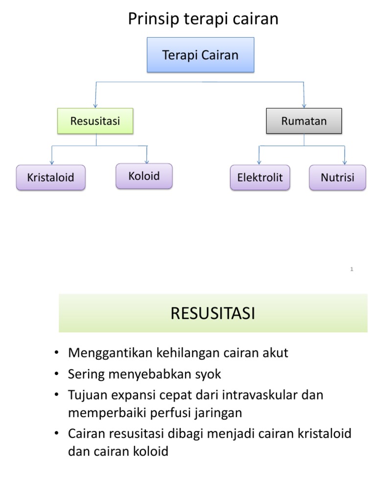 Prinsip Terapi Cairan | PDF