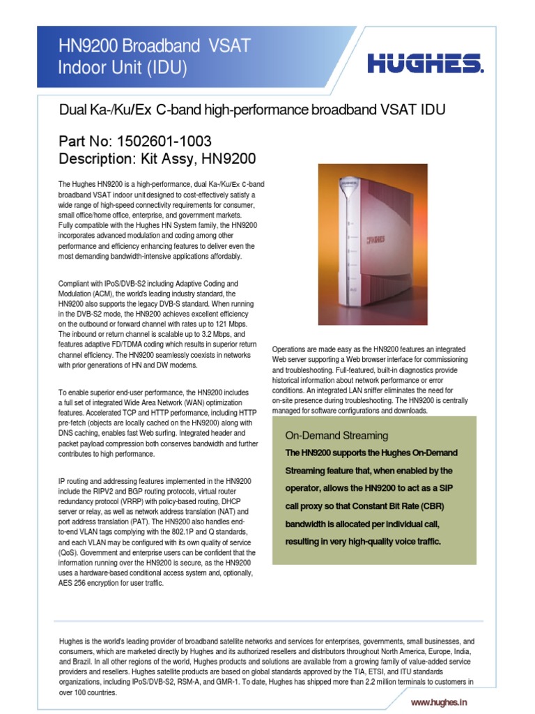 HN9200 | PDF | Quality Of Service | Internet Standards