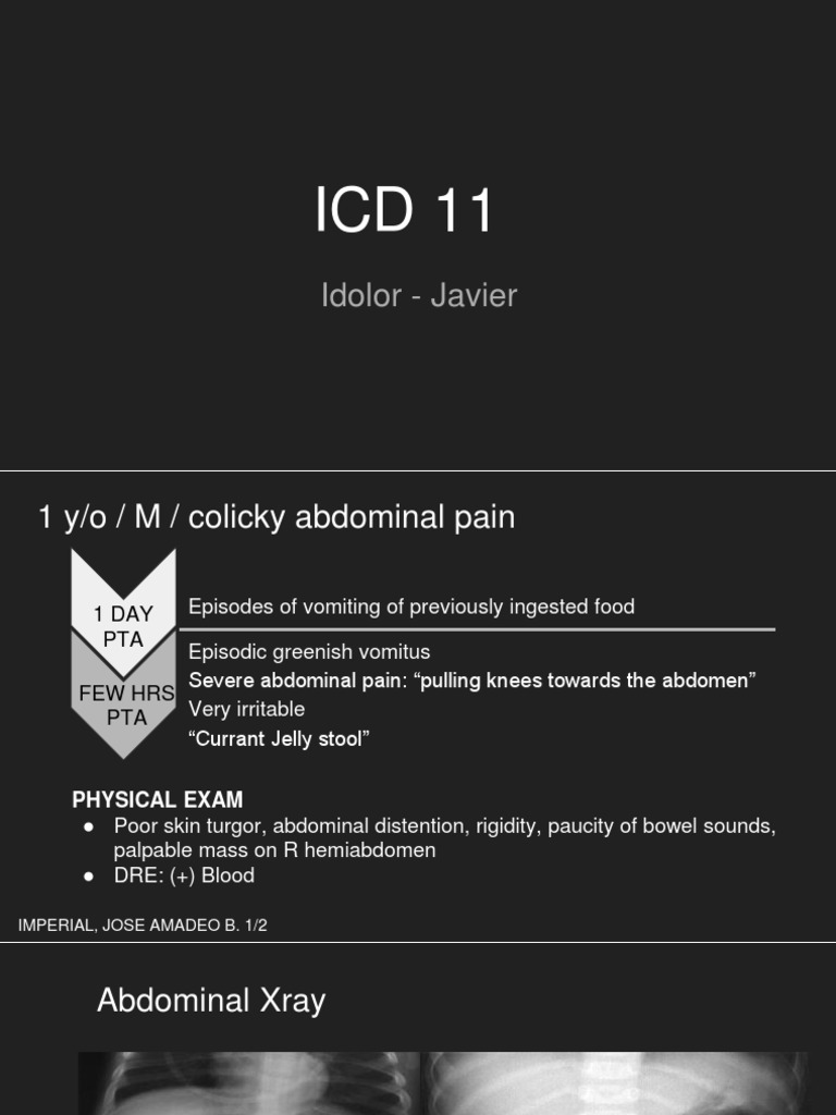 ICD 11: Abdominal Pain & Intussusception | PDF | Wellness