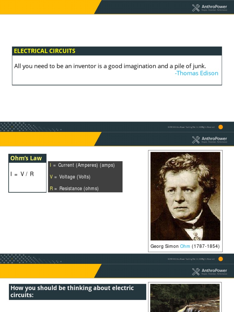 1 - Electrical+Basics+-+Circuits | PDF | Series And Parallel Circuits ...