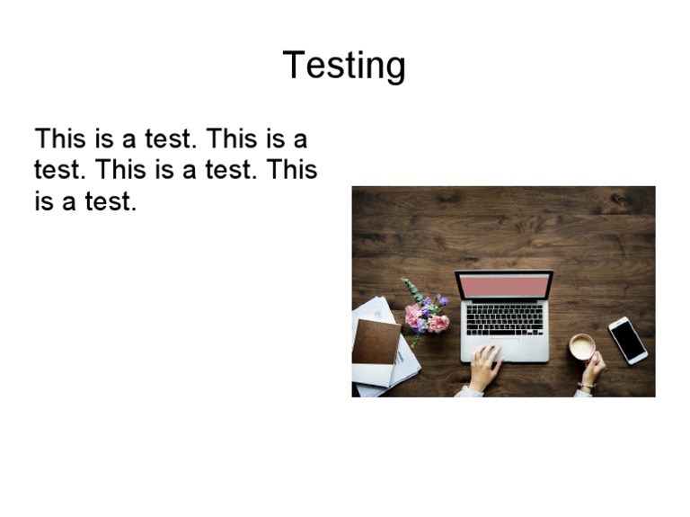 Testing Document Overview | PDF
