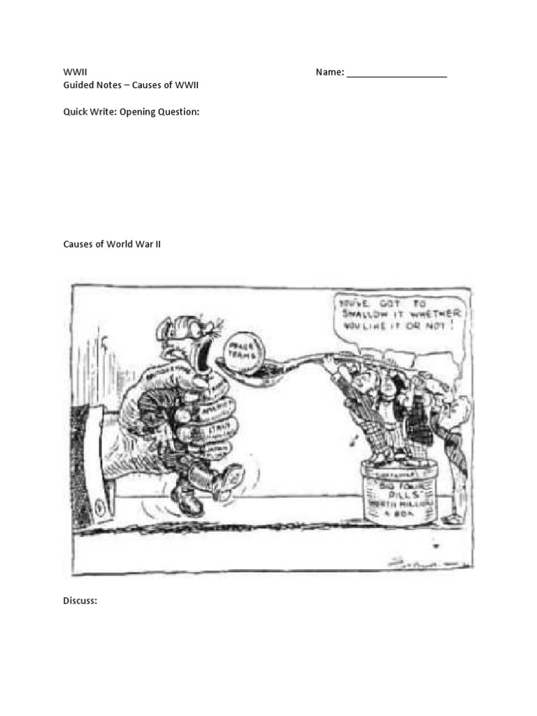 Wwii Guided Notes | PDF