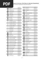 Every Font Awesome 4.7.0 Icon, CSS Class, & Unicode | PDF | Text ...