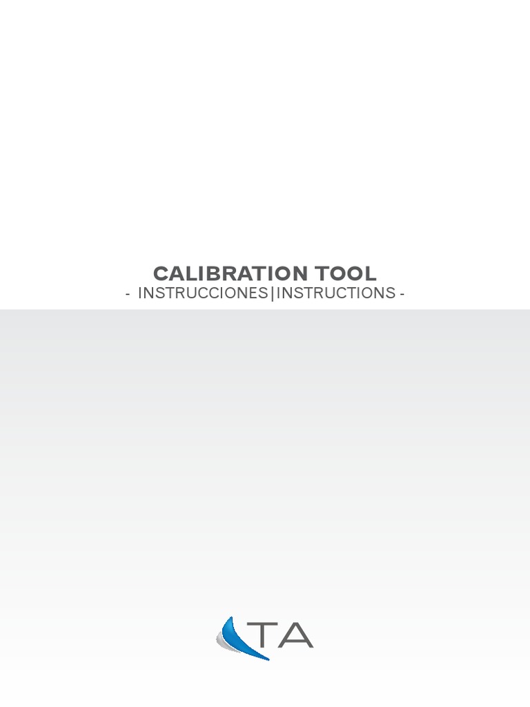 Calibration Tool Instructions Rev 00 PDF | PDF | Informática ...