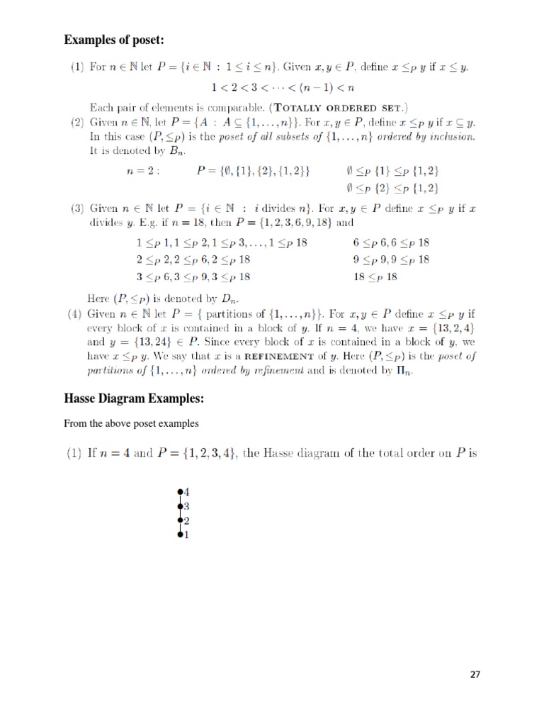 Examples of Poset | PDF
