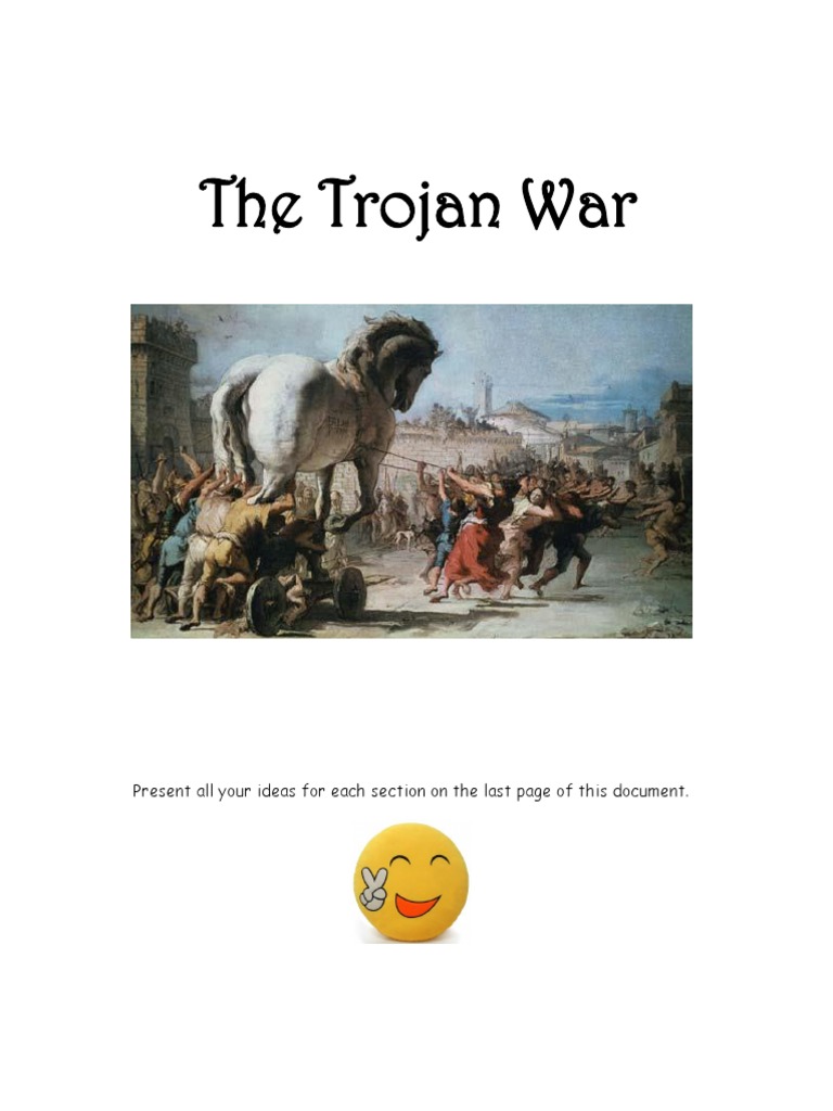 The Trojan War Literary Task 1 | PDF | Paris (Mythology) | Trojan War
