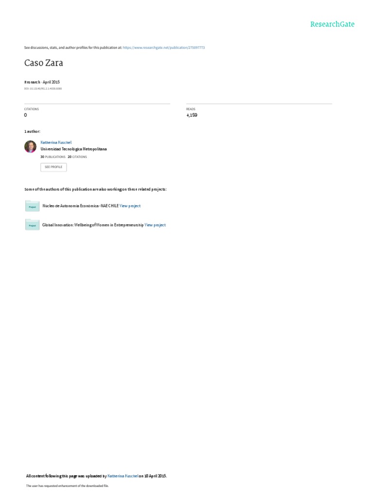 Caso Zara | PDF | Ropa | Science