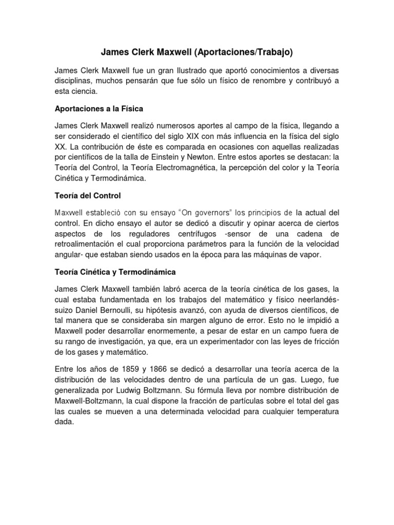 James Clerk Maxwell | PDF | James Clerk Maxwell | Electromagnetismo