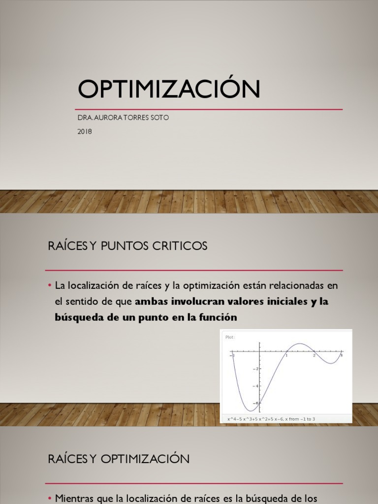 Optimización Numérica 2018 | PDF | Optimización Matemática ...