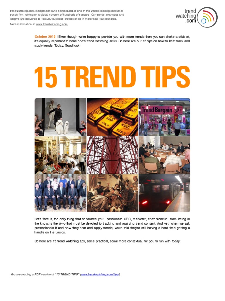 Trend Tips for Business Leaders | PDF | Retail | Marketing