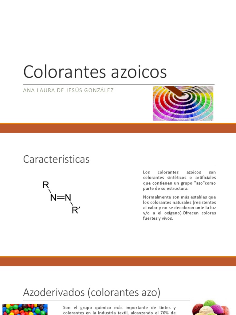 Colorantes Azoicos | PDF | Materiales | Sustancias químicas