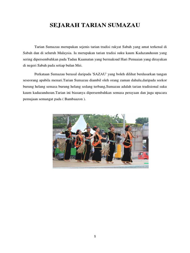 Sejarah Tarian Sumazau | PDF