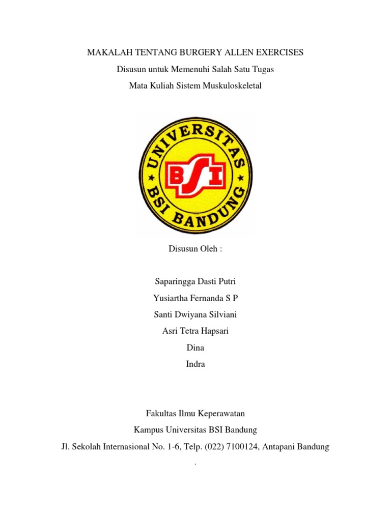 Buerger's Allen Exercises: Panduan Lengkap | PDF