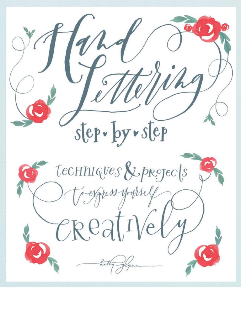 Hand Lettering Step by Step PDF | PDF
