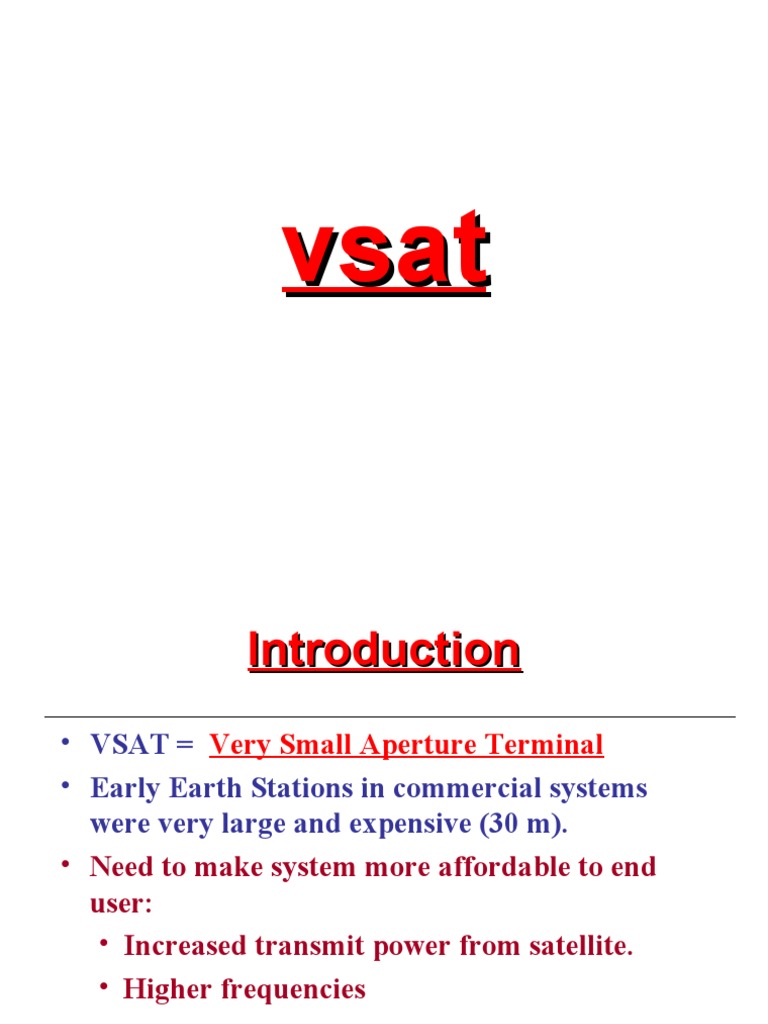 Vsat 2 | PDF | Very Small Aperture Terminal | Antenna (Radio)