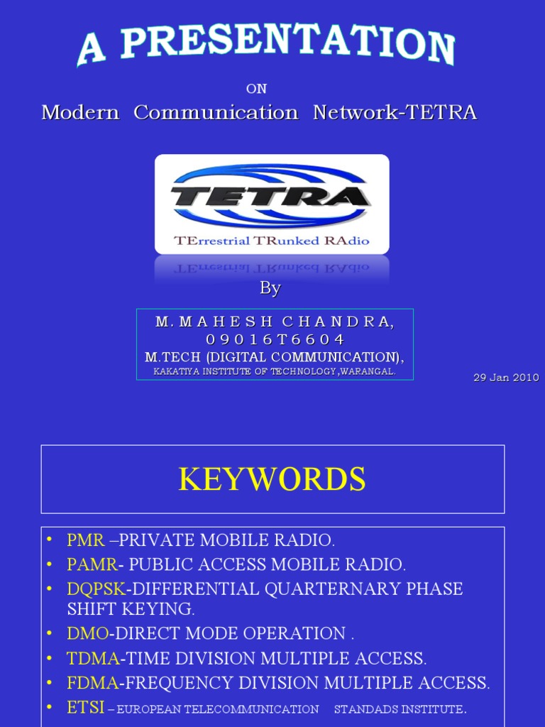 Tetra 1 | PDF | Cellular Network | Radio
