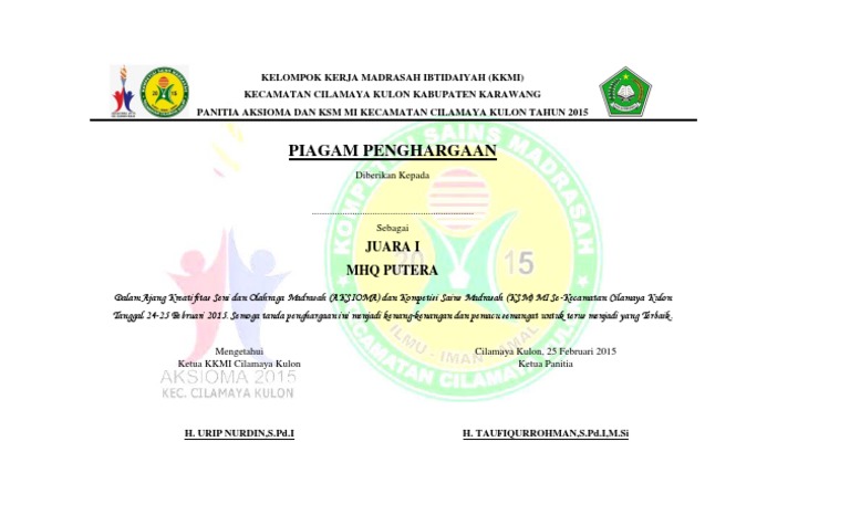 contoh piagam penghargaan o2sn - Austin Butler