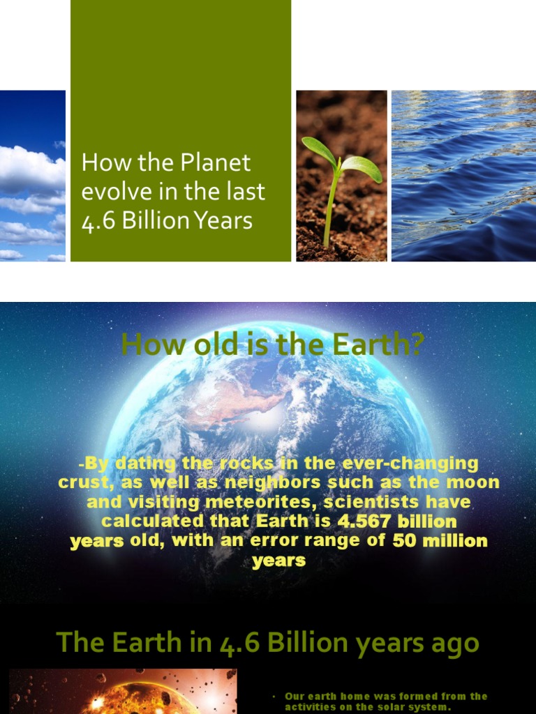 Earth's Evolution Over 4.6 Billion Years | PDF | Atmosphere | Earth