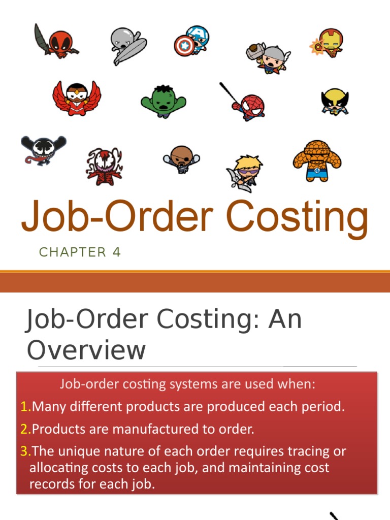 Job Order Costing Chapter 4 | PDF | Cost Of Goods Sold | Inventory