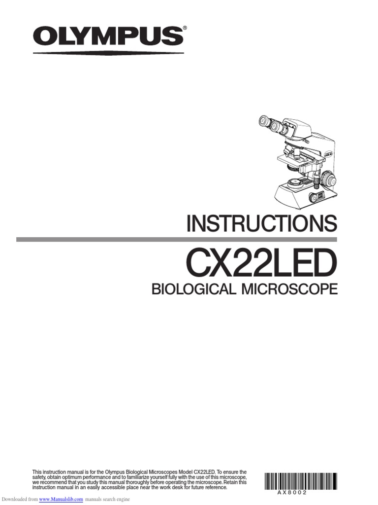 Manual Book Microscope CX22 LED | PDF | Electromagnetic Interference ...