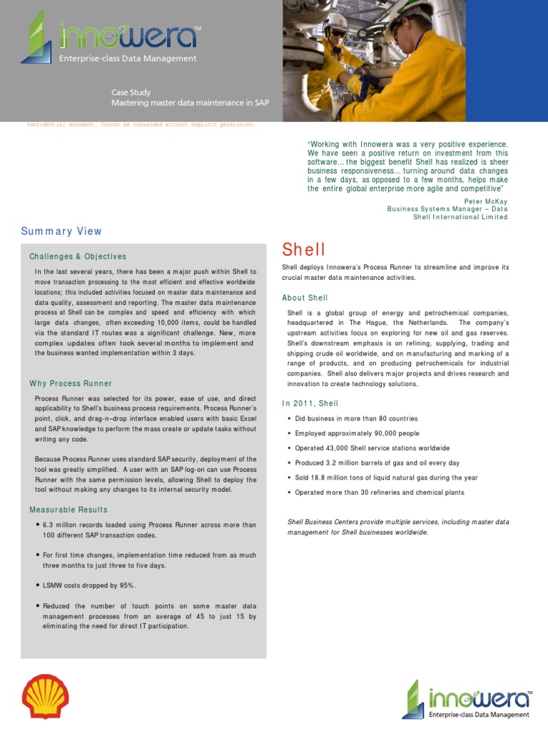 Innowera Case Study - Shell | PDF | Royal Dutch Shell | Business Process