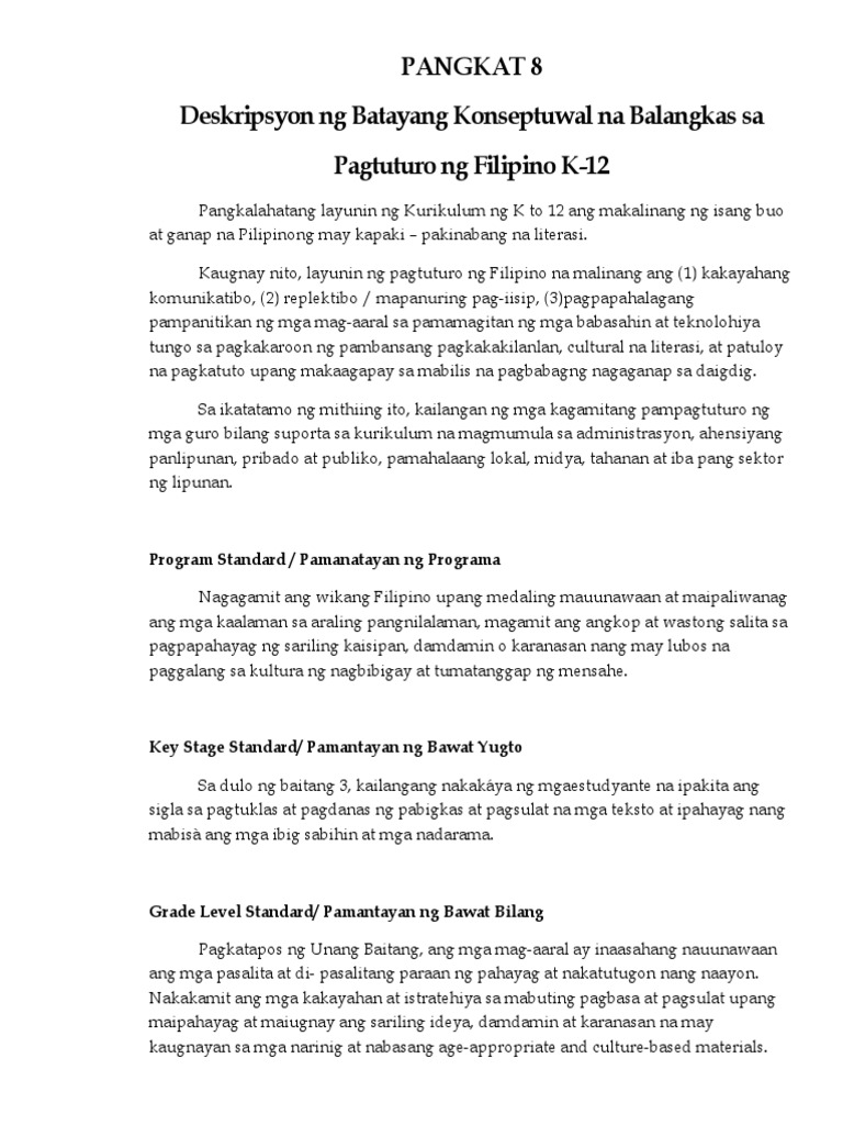 K 12 Bec Baitang 3 Fil 103 | PDF