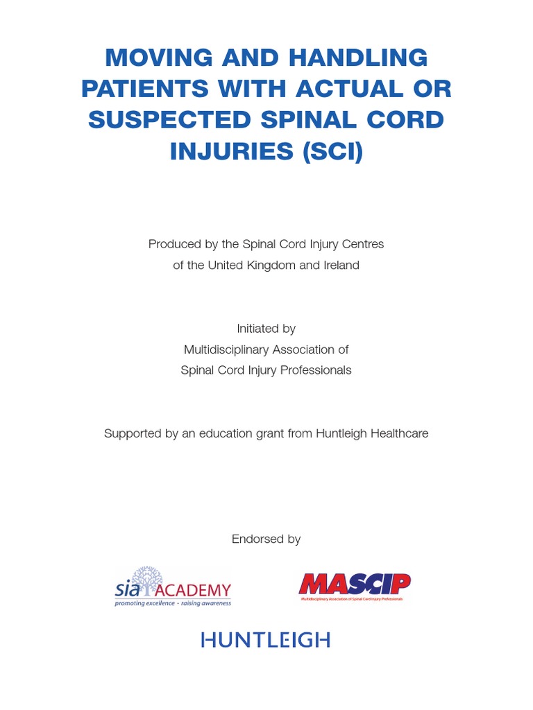 MASCIP SIA Guidelines For MH Trainers | PDF | Spinal Cord Injury ...
